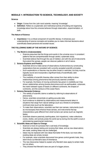 Lesson-1-Introduction-to-Science, Technology and Society | PDF