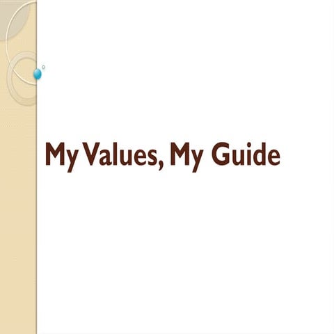 my values my guide topic in gmrcccccc for college 2nd yr | PPTX