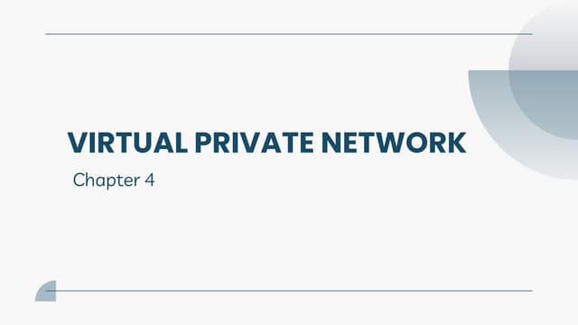 Presentation on VPN | PPTX