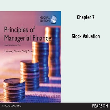 Finance Chapter Stock Valuation Gitman Slides | PDF