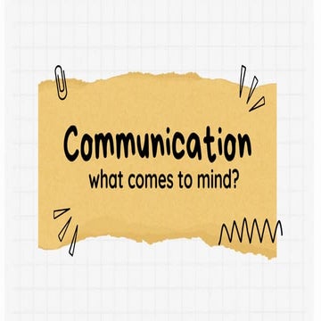MODEL OF COMMUNICATION MODEL OF COMMUNICATION | PDF