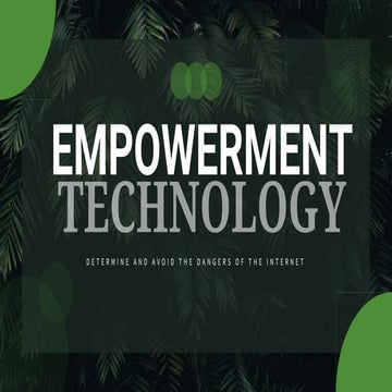 Empowerment technology( Information and communication technology) | PPTX