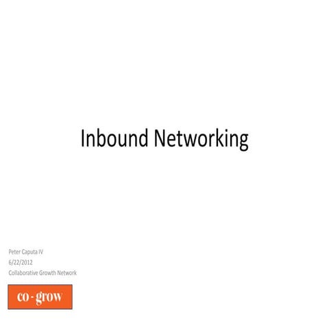 Inbound networking | PPTX