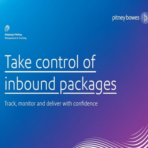 Inbound Parcel Tracking and Management | PDF