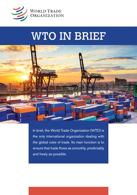 WTO Dispute Settlement Mechanism and process | PPT