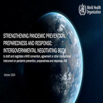 STRENGTHENING PANDEMIC PREVENTION, PREPAREDNESS AND RESPONSE ...