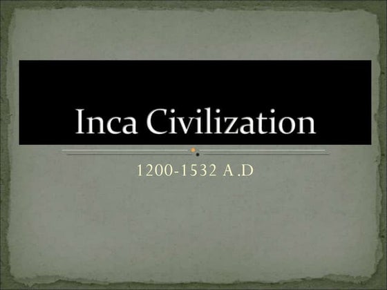 The Inca | PPT
