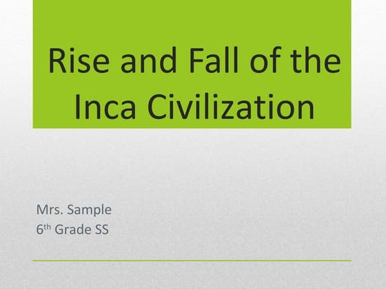 Inca | PPT