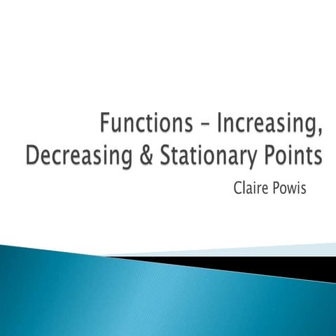Inc dec max min functions | PPT