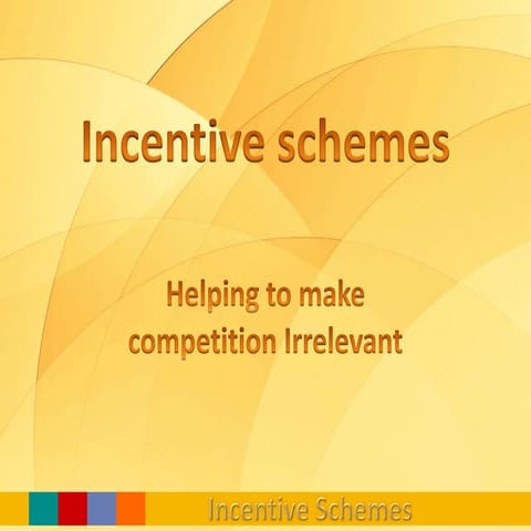Incentive schemes for apparel industries | PPTX