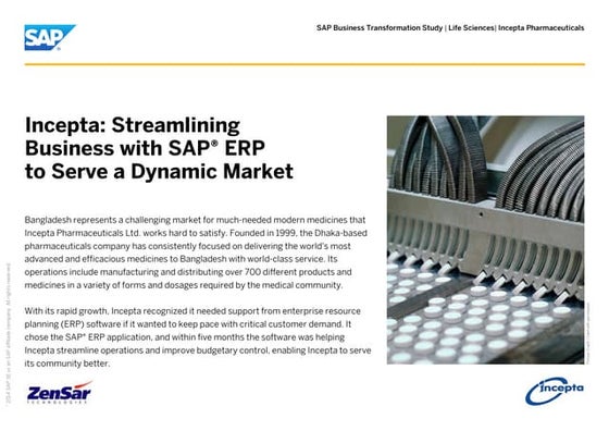 RPG Life Sciences: Running Up to 90% Faster with the SAP® ERP ...