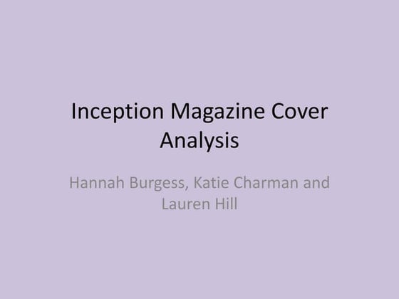 Magazine cover analysis | DOCX