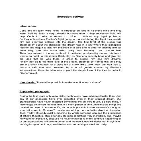 Inception Parrado | DOCX