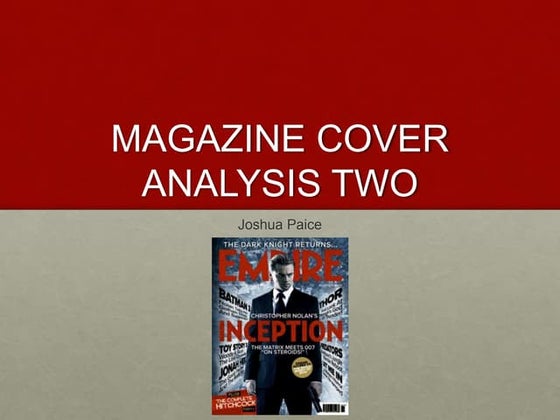 Magazine front cover analysis | PPT