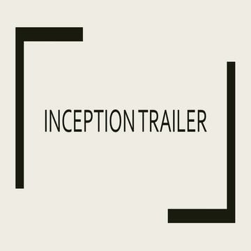 Inception trailer | PPTX