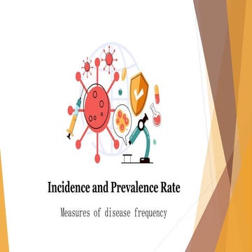 incidence prevalence rate presentation.. | PPTX
