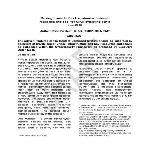 Integration of cyber security incident response with IMS -- an approach ...