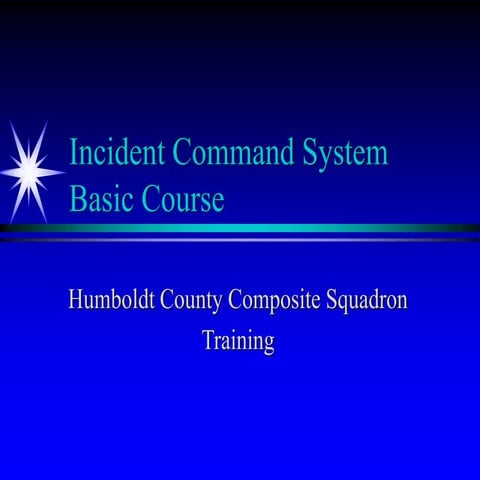 incident command system BASIC COURSE.PPT
