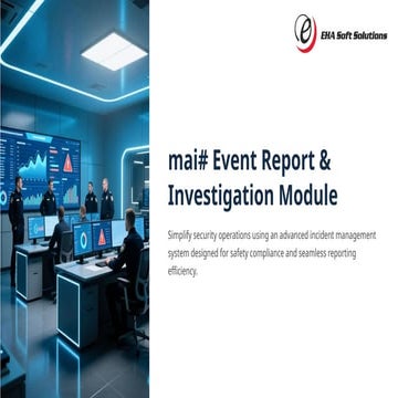 Incident Management System and Security Incident Reporting Software | PPTX