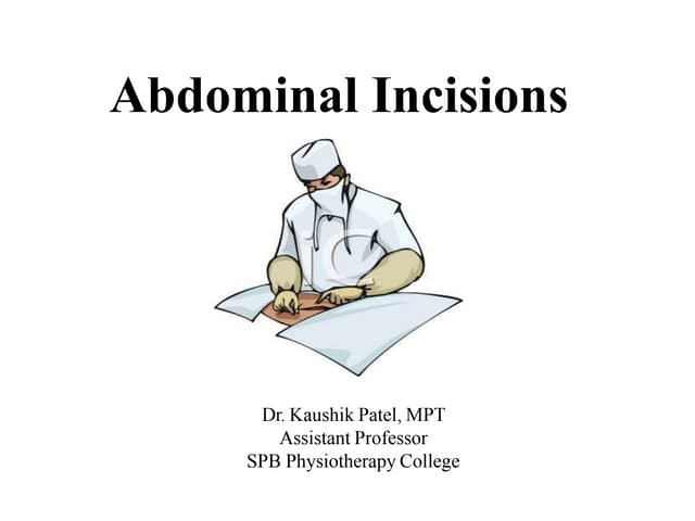 TYPES OF INCISIONS. presentation lecture | PPTX