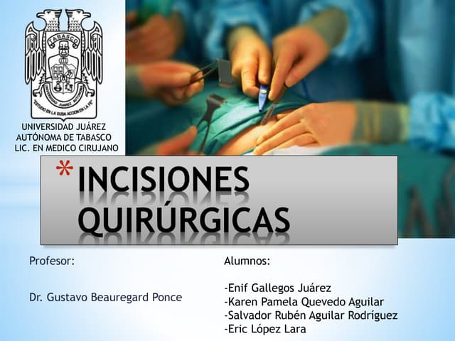 Incisiones quirurgicas | PDF