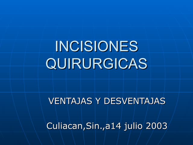 Incisiones quirurgicas | PDF