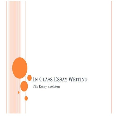 In Class Essay Writing | PDF | Homework and Study | Education