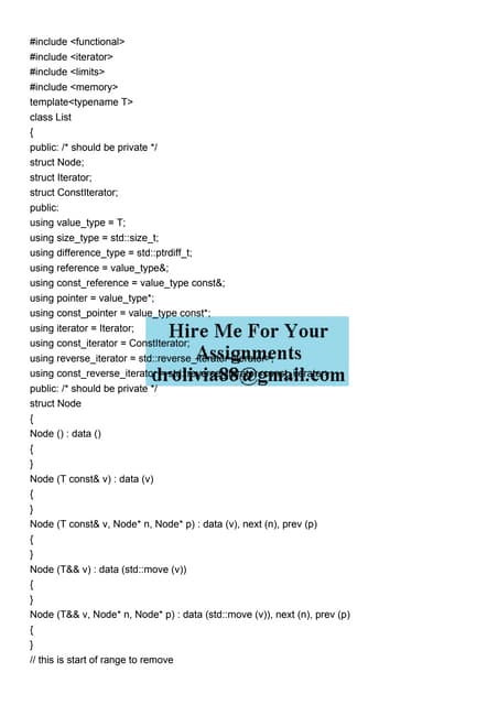 Please Fix My Errors Class Iterator Public Construcpdf 0312
