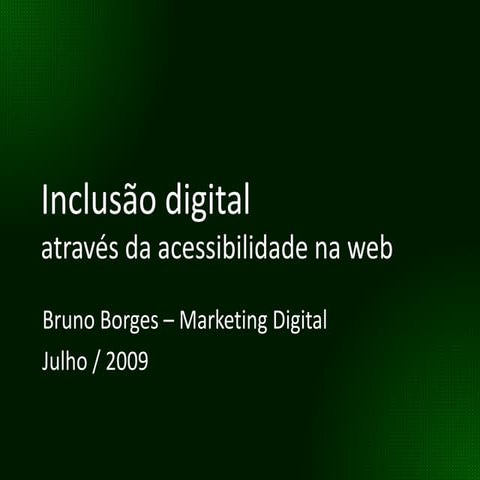 Acessibilidade web e sua importancia na web | PDF