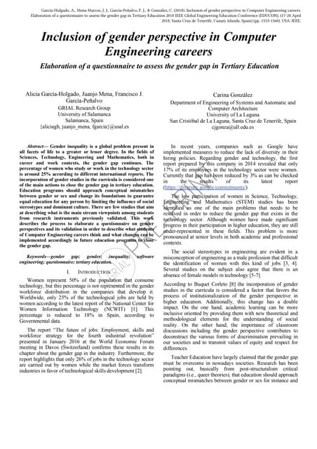 Igualdad de Género en la Ingeniería | PPT