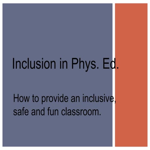 Inclusion PE Workshop | PPT | Cricket | Sports