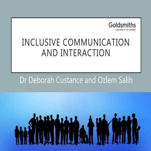 Inclusive Communication and Interaction | PPTX