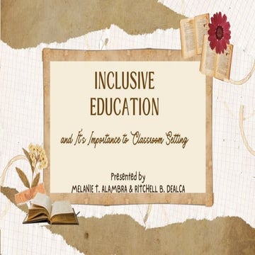INCLUSIVE-EDUCATION- powerpoint lesson for teachers | PPTX