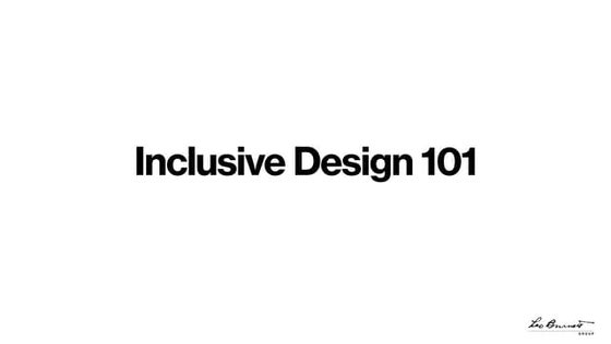 Inclusive Design 101 | PPT