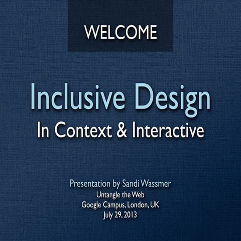 Inclusive design is for everyone | KEY