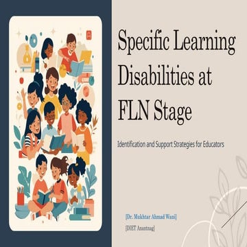 Identification of Specific Learning Disabilities and Interventions | PPTX