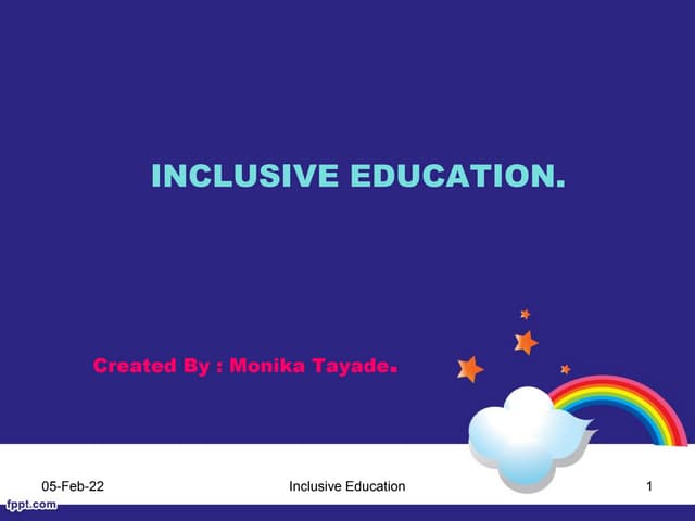 Inclusive education ppt | PDF
