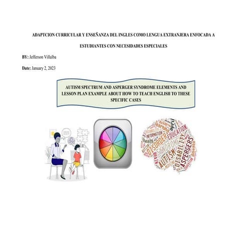 Inclusive lesson plan: Autism Spectrum and Asperger Syndrome.docx