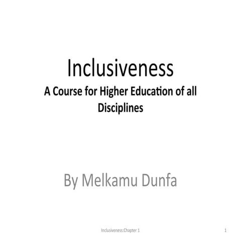 Chapter 1.pptx Inclusiveness Addis Ababa | PPTX