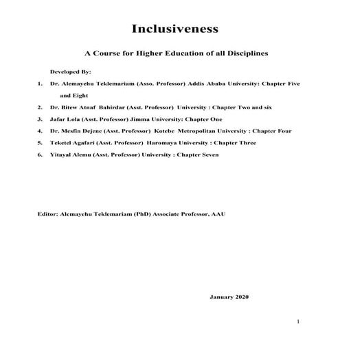 Chapter 1.pptx Inclusiveness Addis Ababa | PPTX
