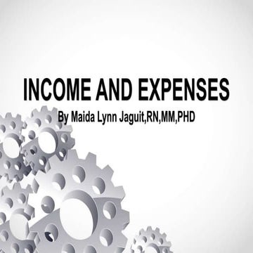 Income and expenses | PPTX
