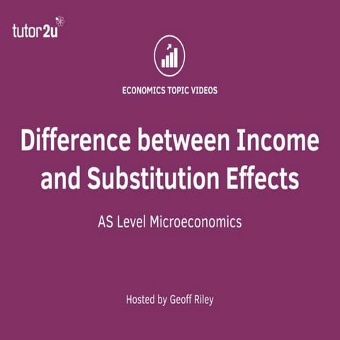 Income and Substitution Effects | PPTX