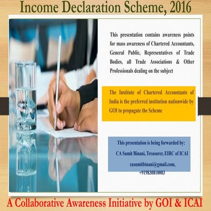 Income Declaration Scheme, 2016 | PPT