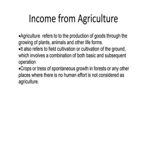 Chapter 3 agriculture allowance studnt | PPT
