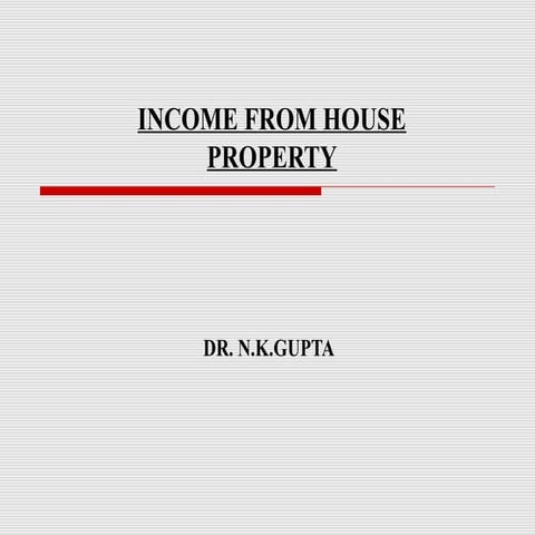 Income from house property 1 | PPT