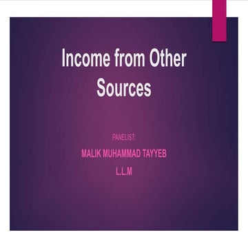 Income from other sources | PPTX