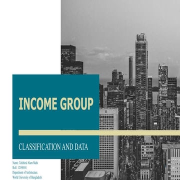 Income Group in Bangladesh Area - MaHi.pptx