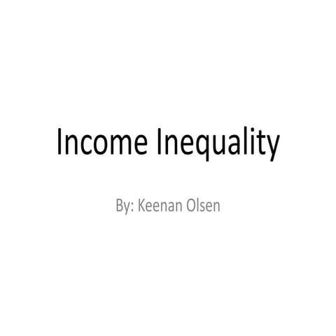 Income Inequality | PPTX