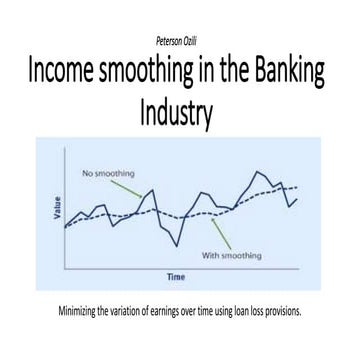 Income smoothing in the banking industry | PPTX