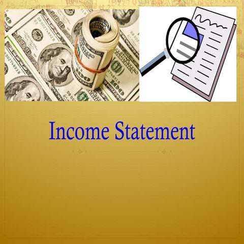 Income Statement | IGCSE Accounting & O Level | PDF